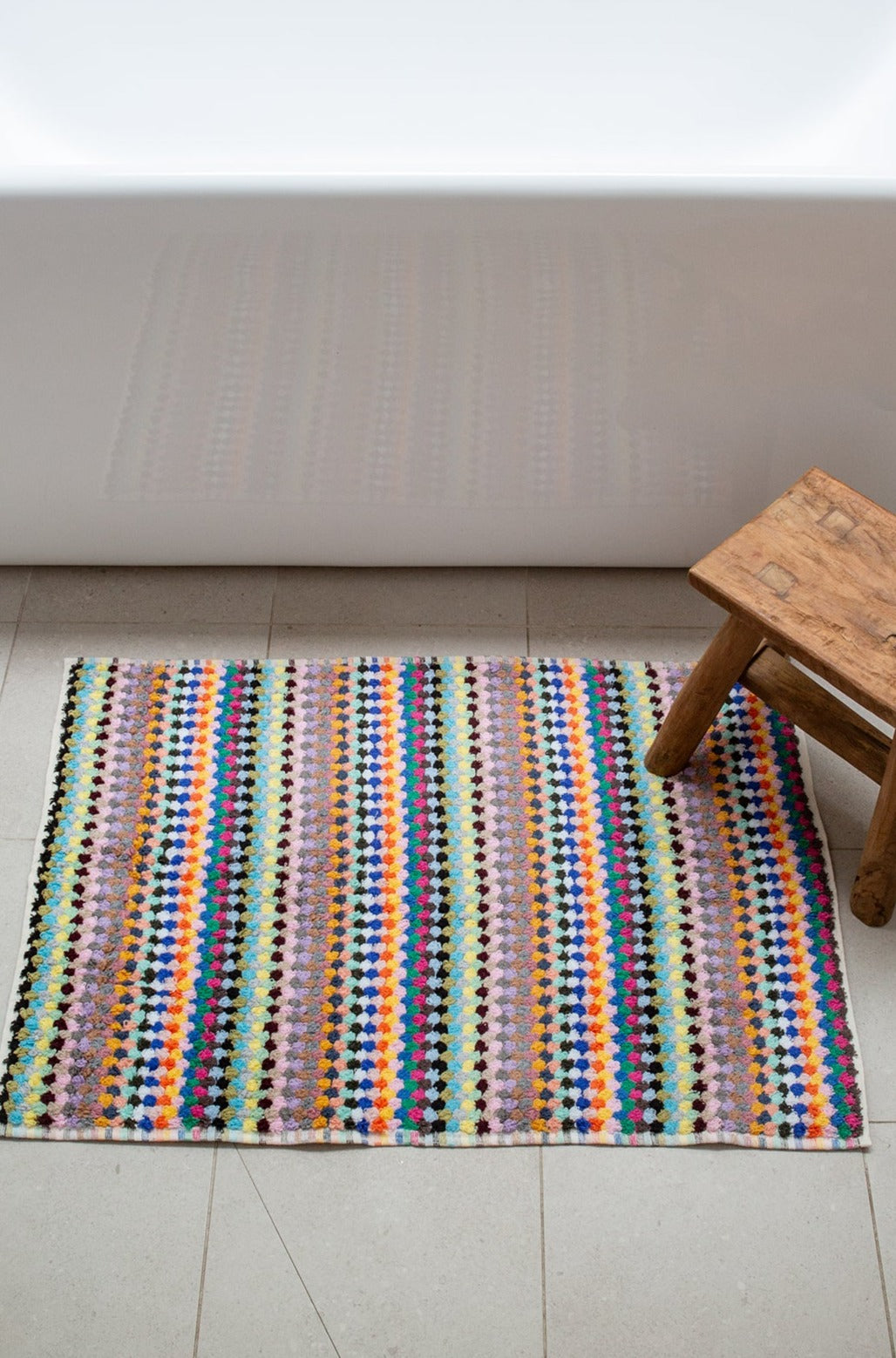 Pompom Turkish Cotton Bath Mat - Candy– Miss April Towels